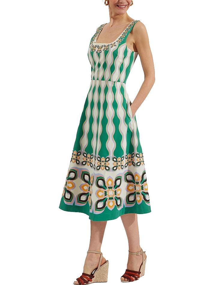 LA DOUBLEJ Sophia Printed Midi Dress